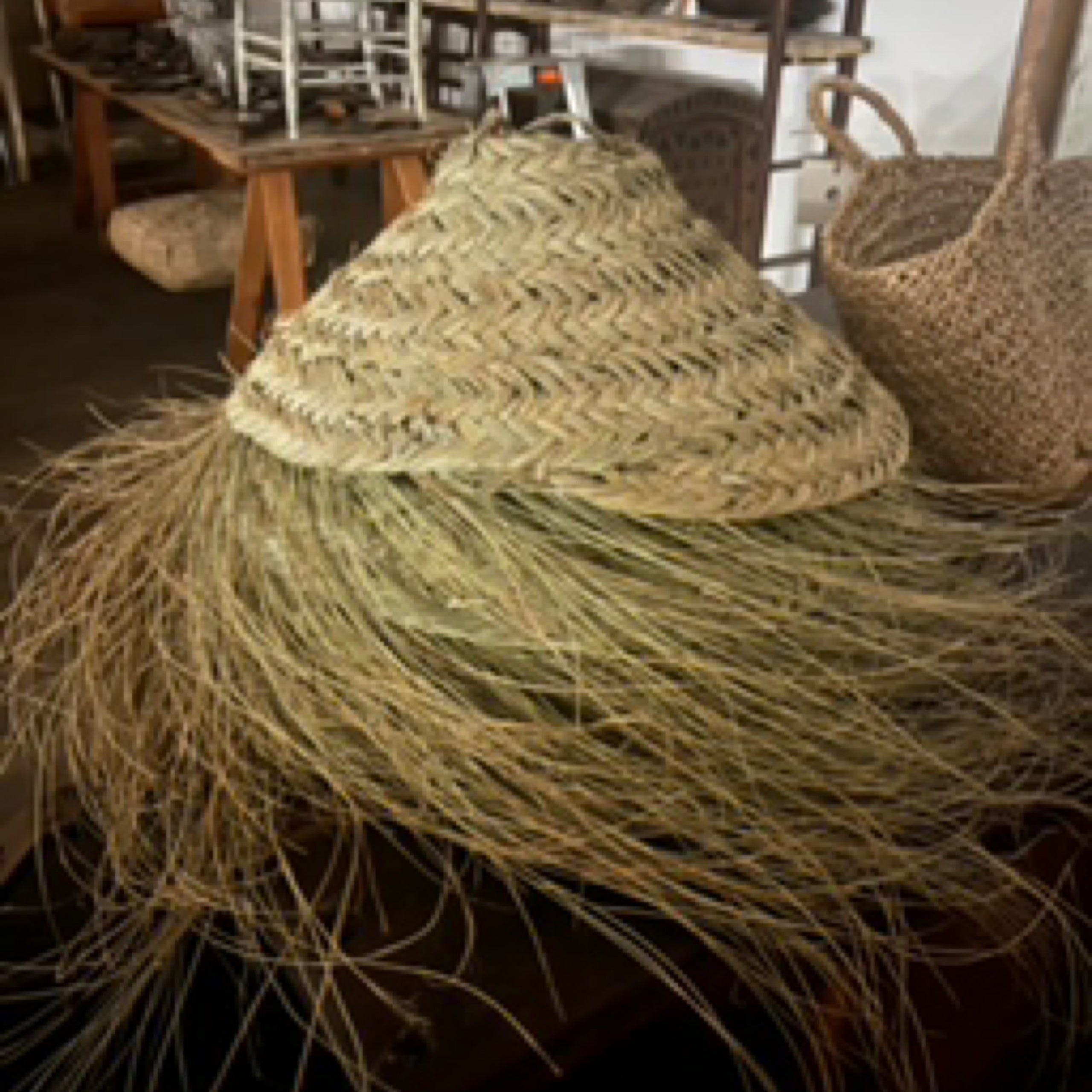 Moroccan hand-braided closed-weave pendant - parasol | OCEAN + STONE